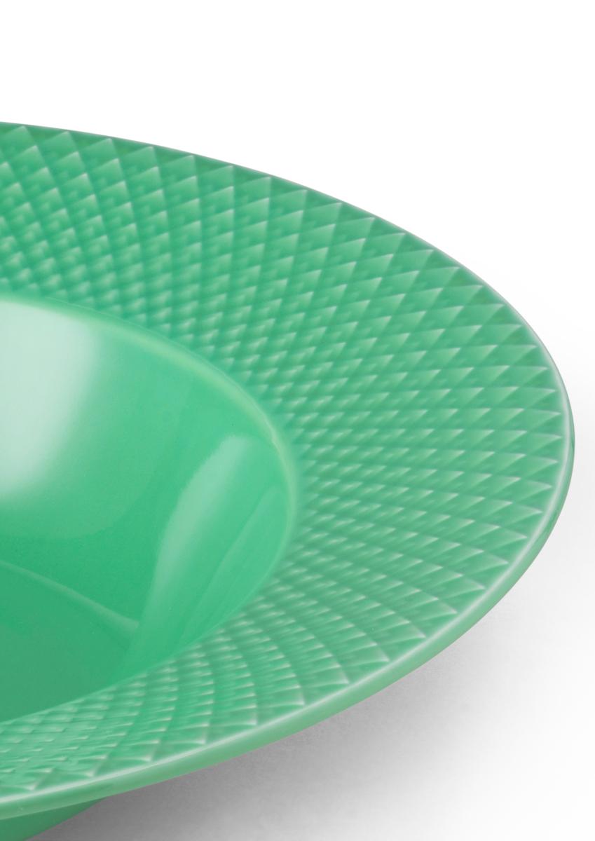 Rhombe Color Soup Plate, Green For Sale at 1stDibs