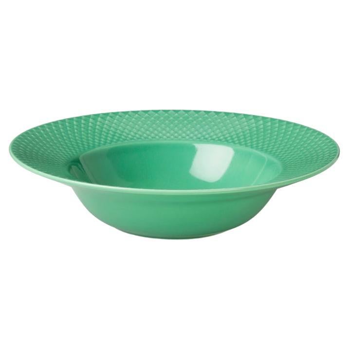 Rhombe Color Soup Plate, Green For Sale at 1stDibs