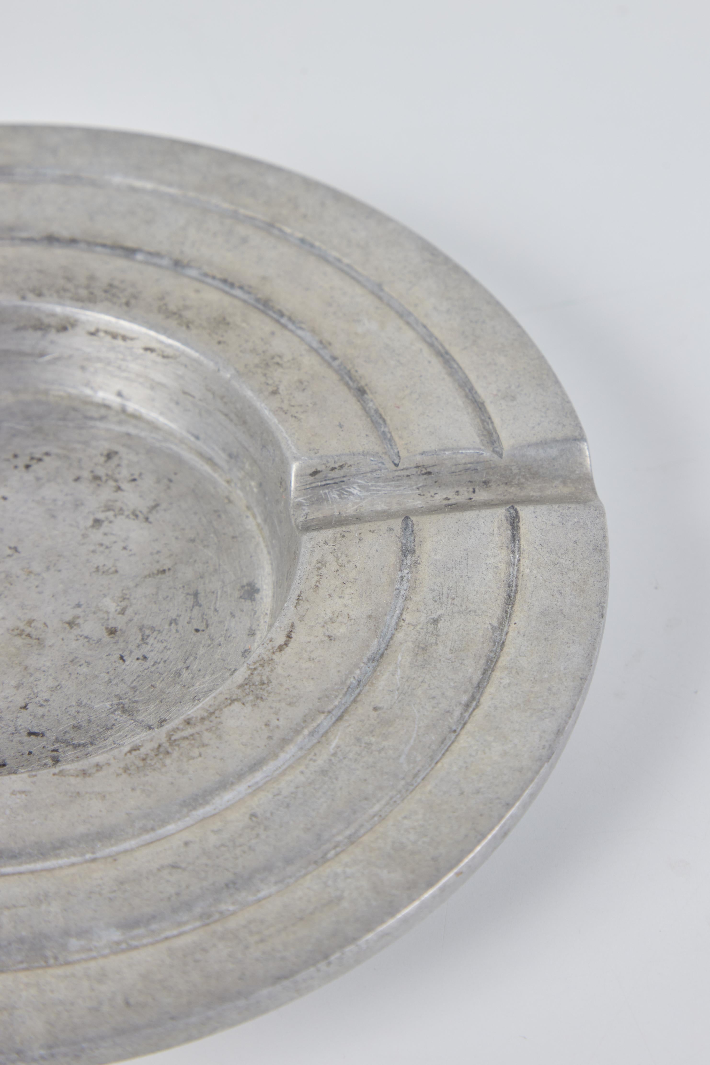 Ribbed Aluminum Ashtray For Sale at 1stDibs