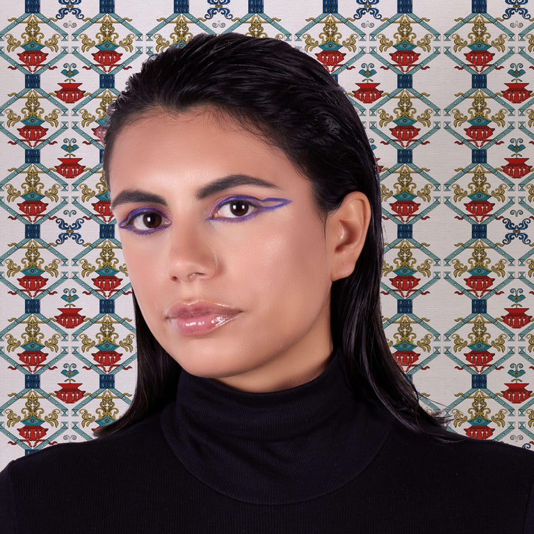 Ricamo Quattro Colori Wallpaper - Racconti collection For Sale at 1stDibs