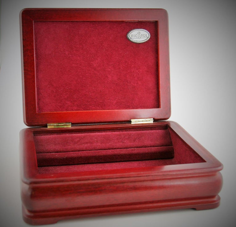 Italian Wood and Sterling Silver Jewelry Box at 1stDibs | italian wood ...