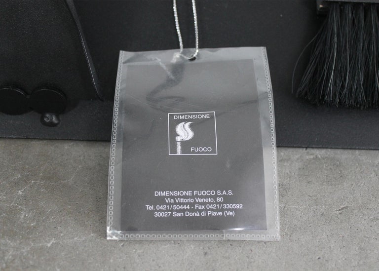 Riccado Dalisi Fireplace Tools Set in Lacquered Metal by Dimensione ...