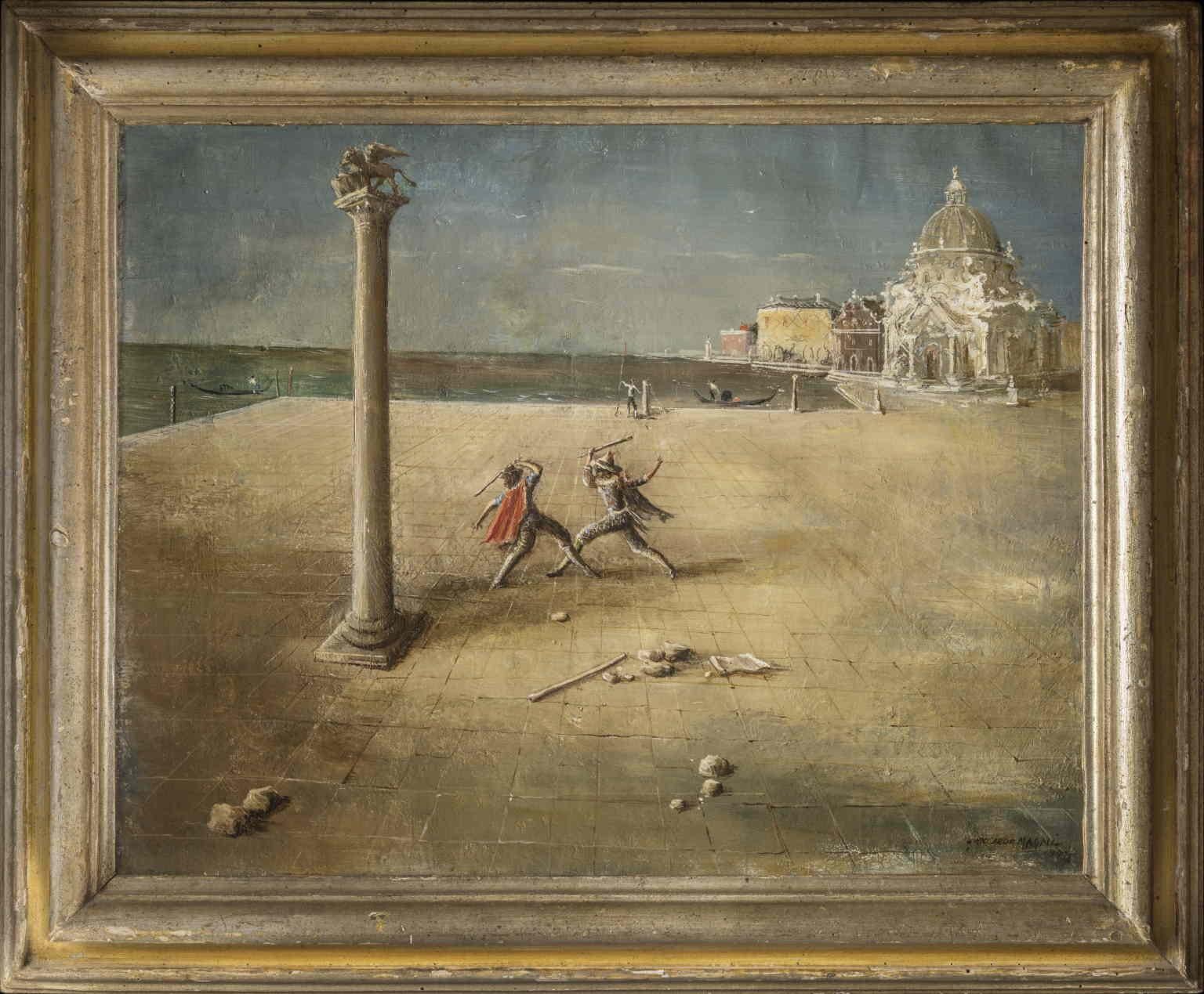 Peter Kolin - Atlantis, Large Surrealist Oil Painting. Viennese ...