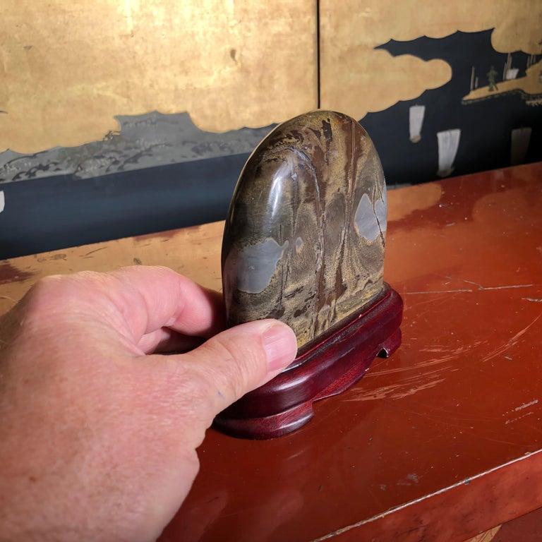 Rich Blue Viewing Stone, Extraordinary Art, Fine Gift at 1stDibs