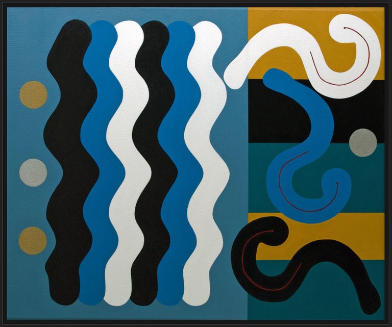 Rich Moyers - COALESCING DIFFIDENCE FRAMED Figurative Abstract ...