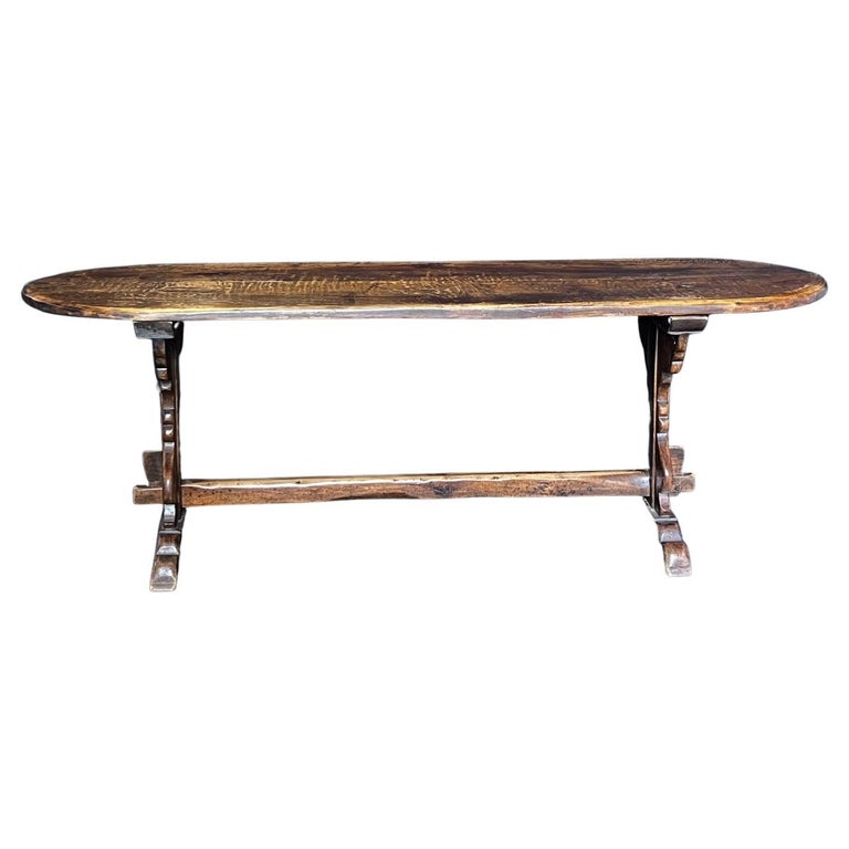 Rich with Character Italian Walnut Farmhouse Refectory or Console Table ...