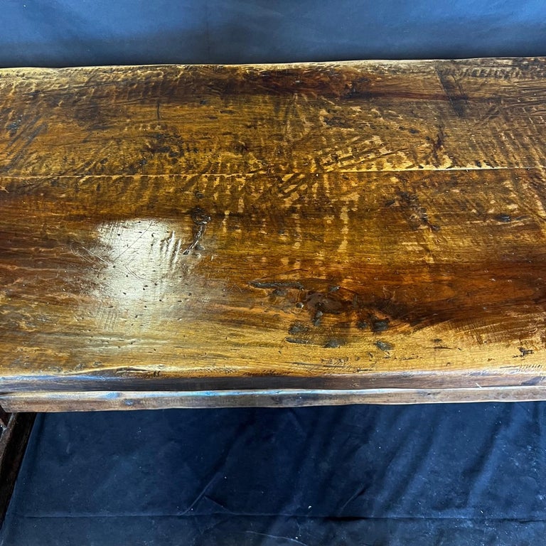 Rich with Character Italian Walnut Farmhouse Refectory or Console Table ...