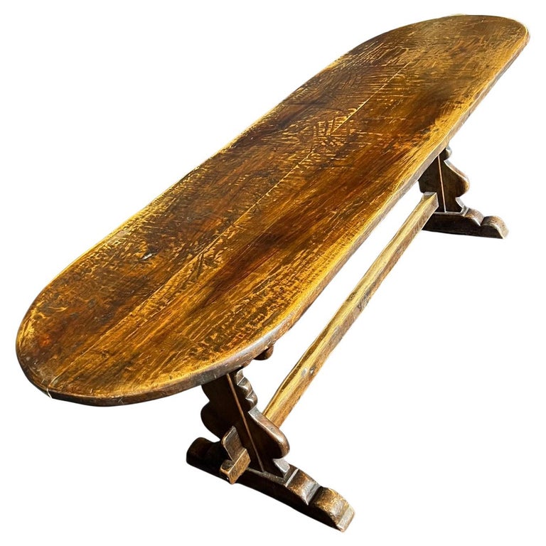 Rich with Character Italian Walnut Farmhouse Refectory or Console Table ...