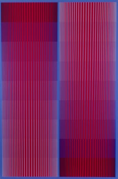 Richard Anuszkiewicz - Blue Red Duo For Sale at 1stDibs | red and blue ...