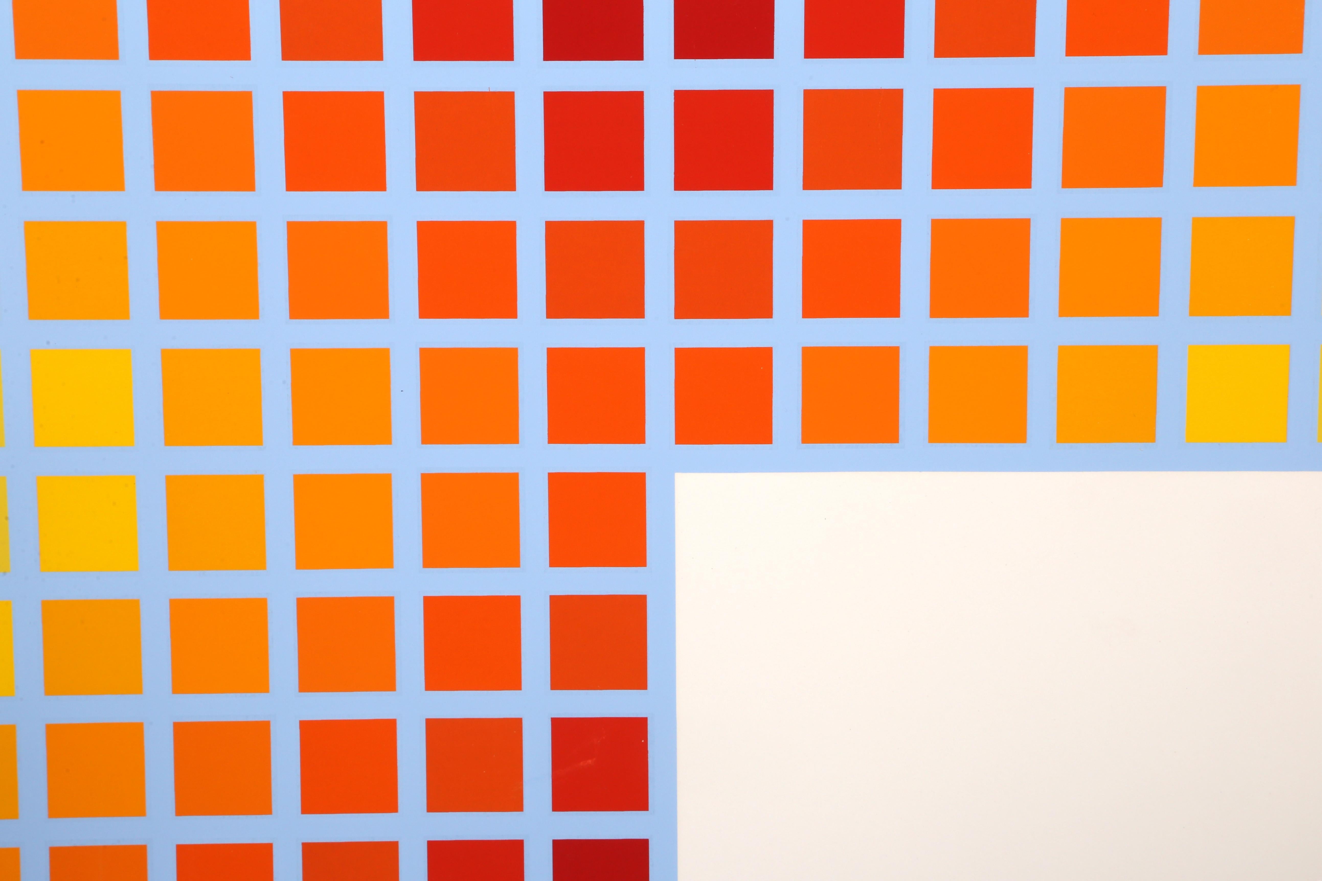 Richard Anuszkiewicz - Double Square, OP Art Screenprint by ...