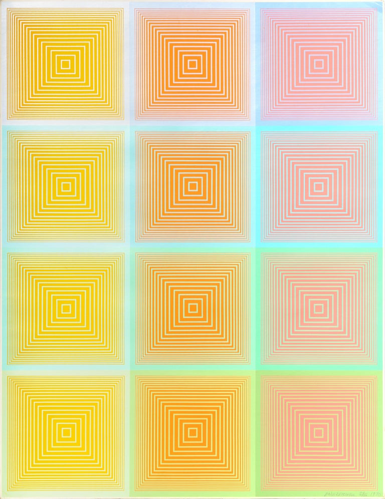 Richard Anuszkiewicz - Inward Eye, #9 OP Art Screenprint by ...