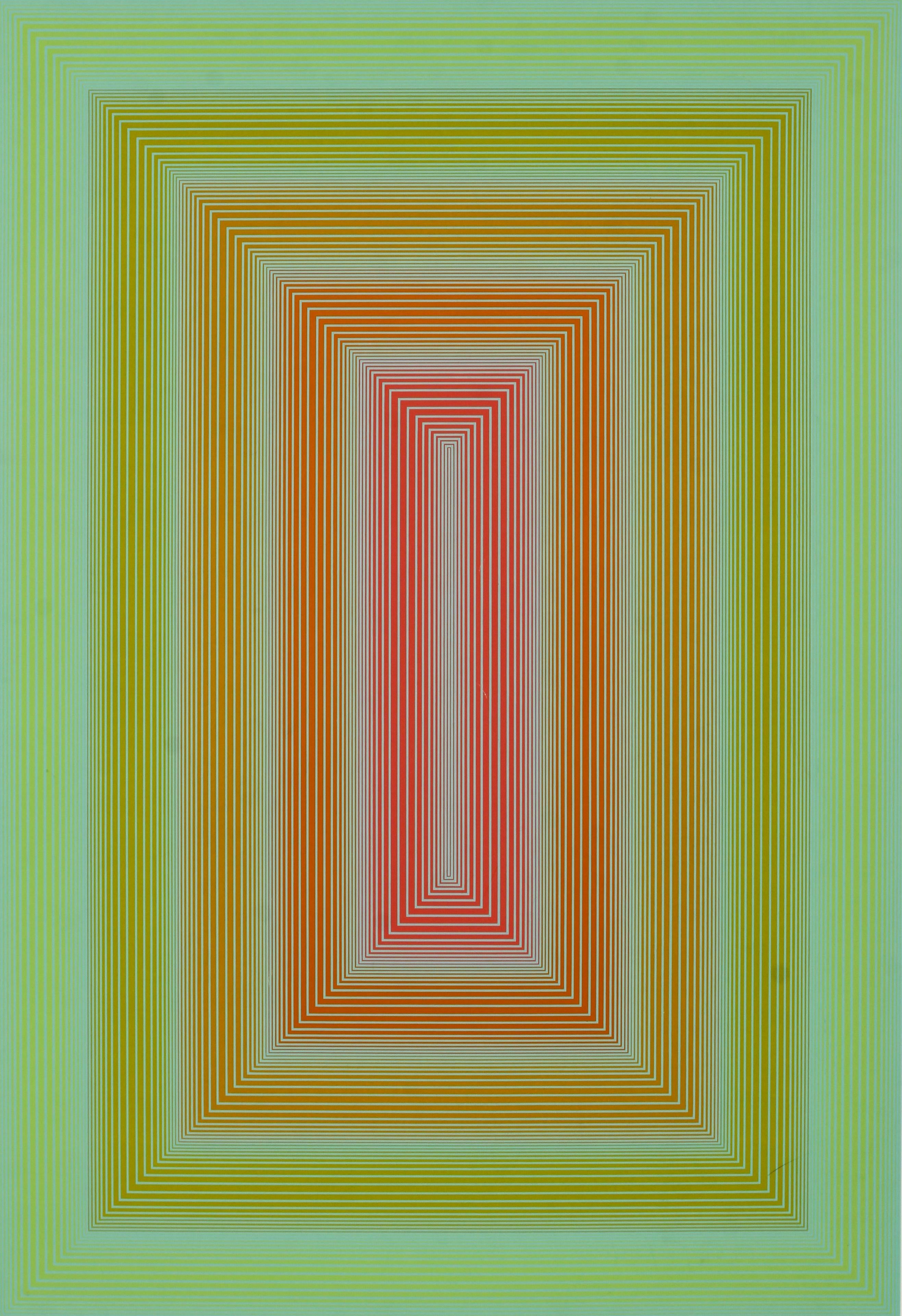 Richard Anuszkiewicz - Inward Eye #3, OP Art Silkscreen by Anuszkiewicz ...