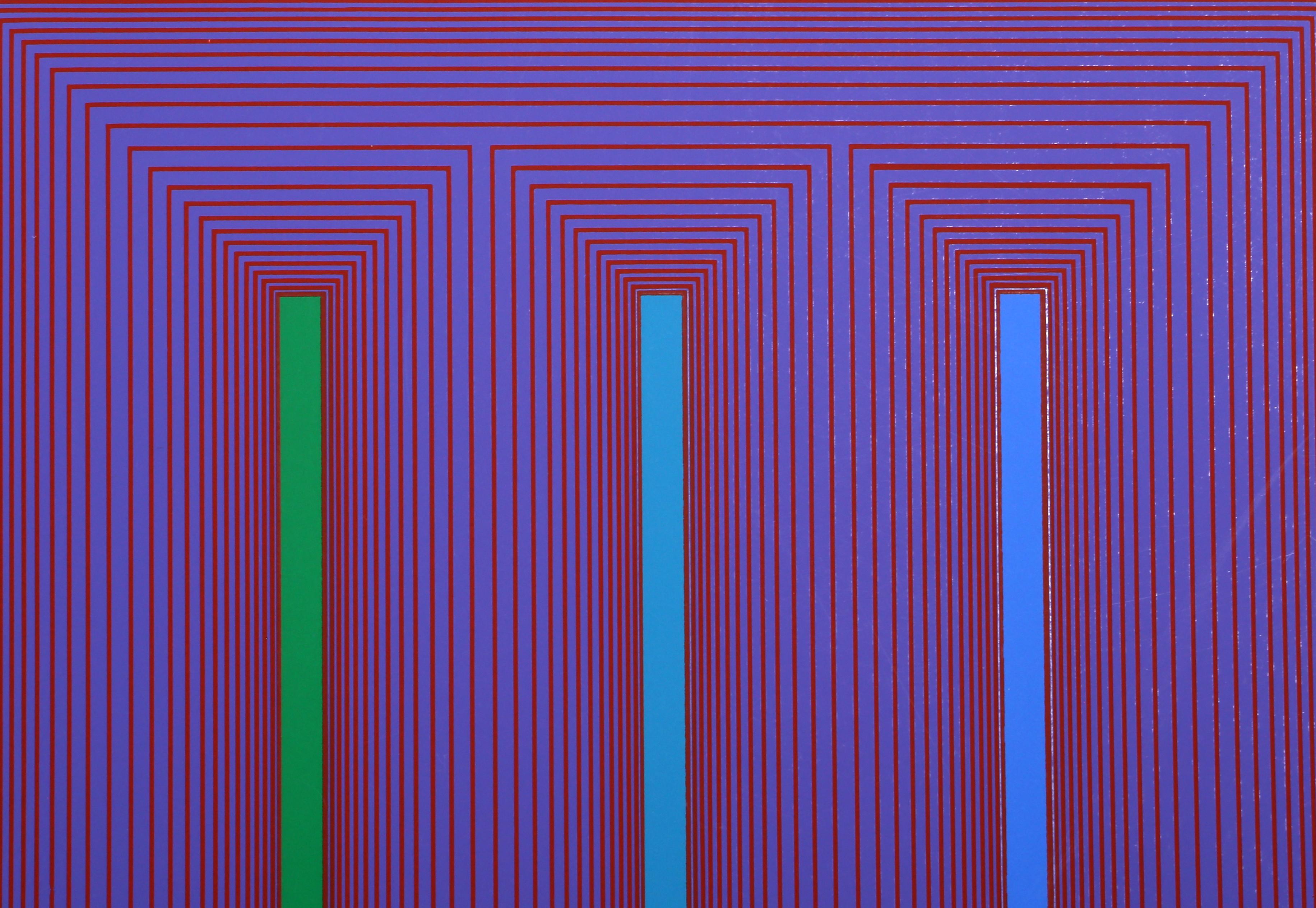 Richard Anuszkiewicz - Sequential IX, OP Art Silkscreen by Anuszkiewicz For Sale at 1stDibs ...