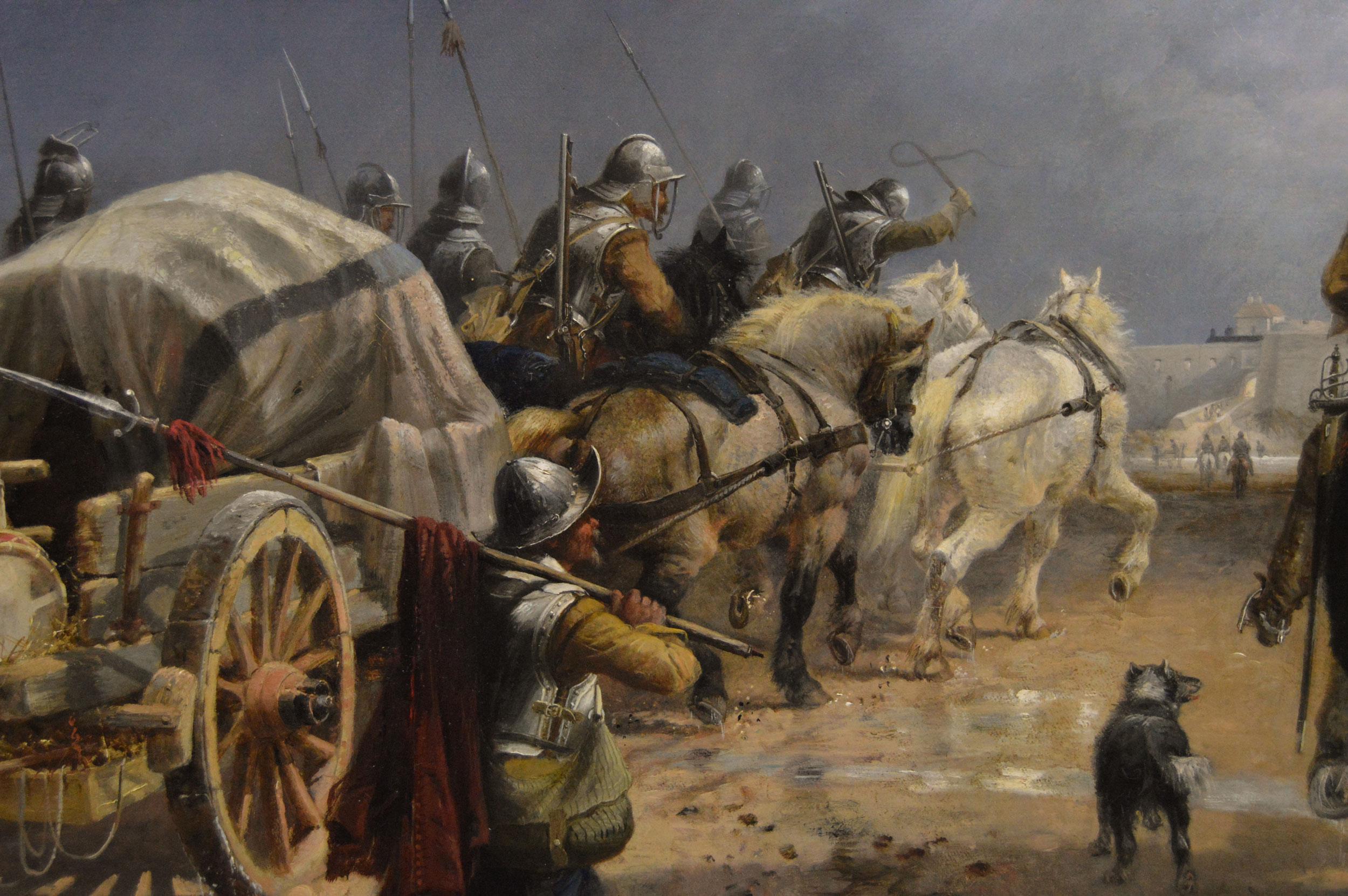 Richard Beavis - 19th Century historical military oil painting of Civil ...