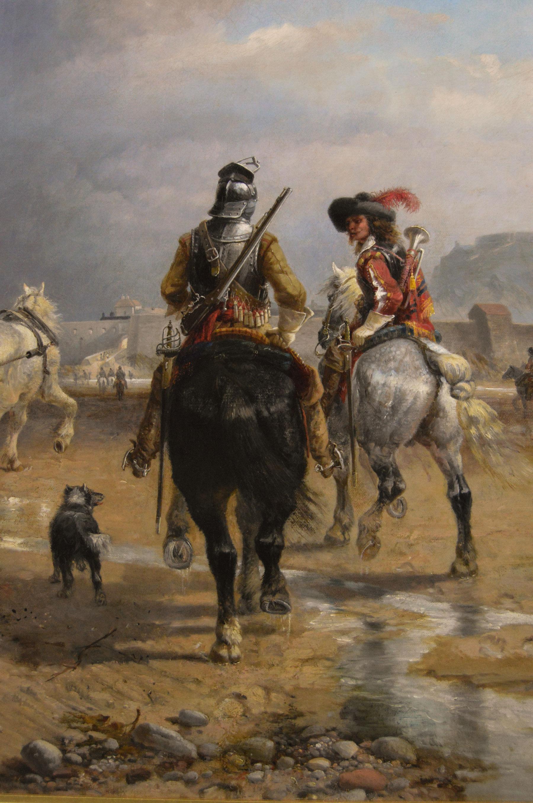 Richard Beavis - 19th Century historical military oil painting of Civil ...