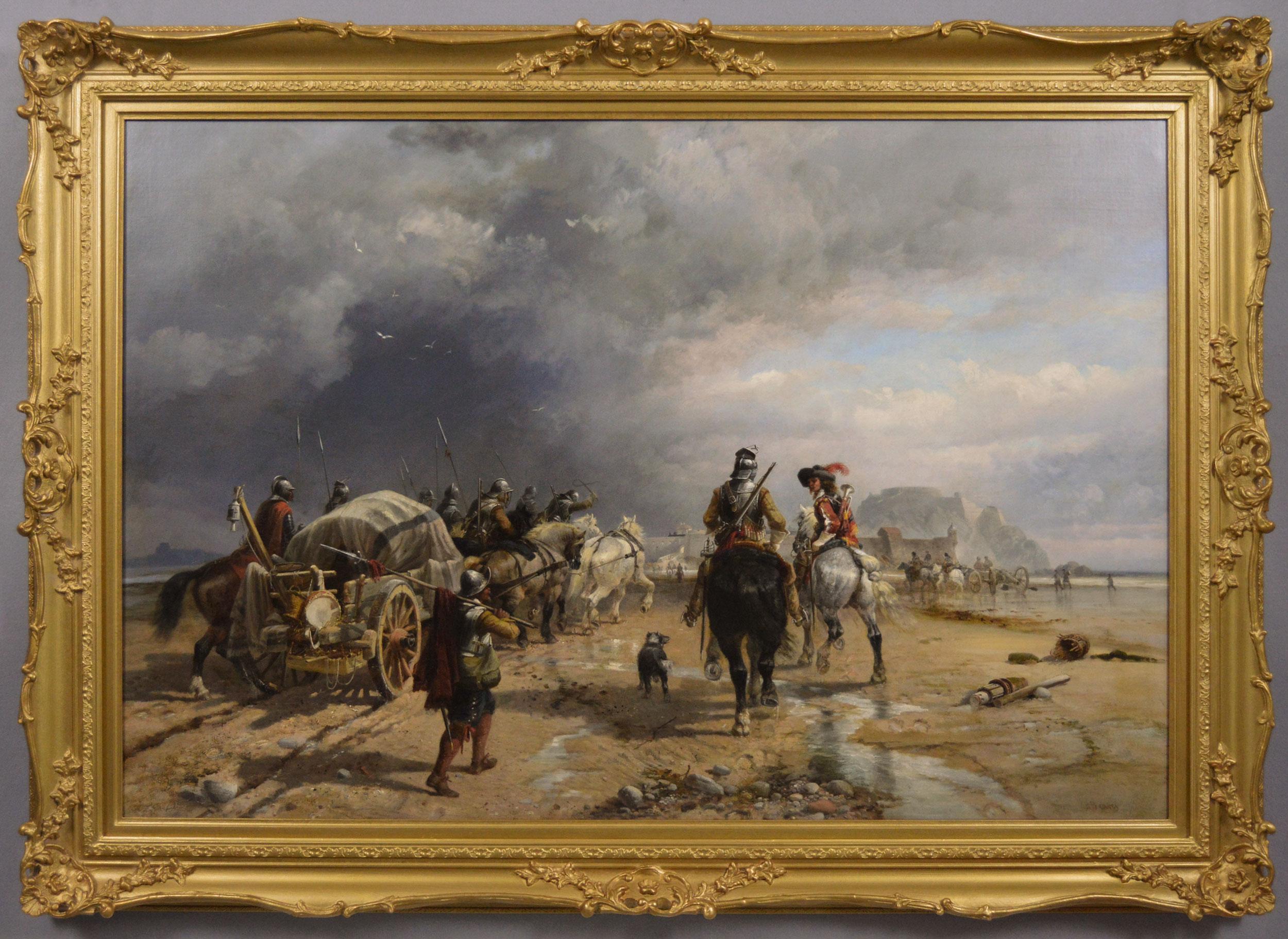 Richard Beavis - 19th Century historical military oil painting of Civil ...