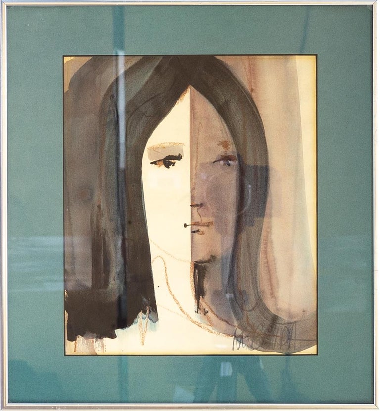 Richard Benda Watercolor Art, a Pair For Sale at 1stDibs