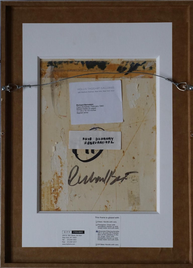 Richard Bernstein - Pop Art portrait of Actress Faye Dunaway for Andy ...
