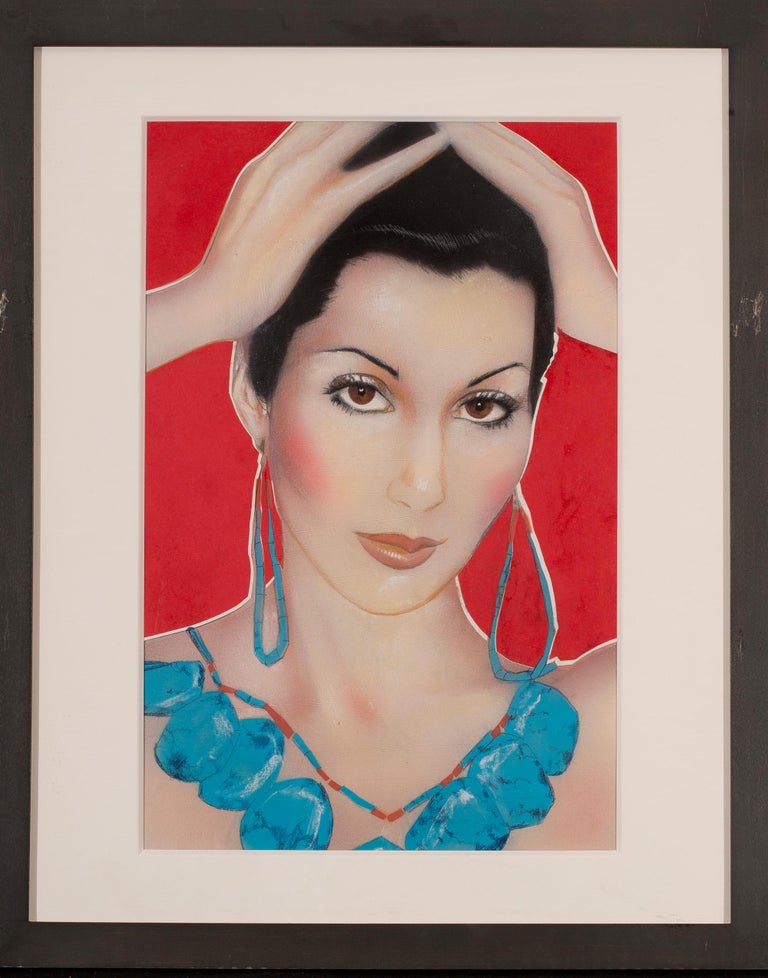 Richard Bernstein - Pop Art portrait of Singer / Actress Cher for Andy ...