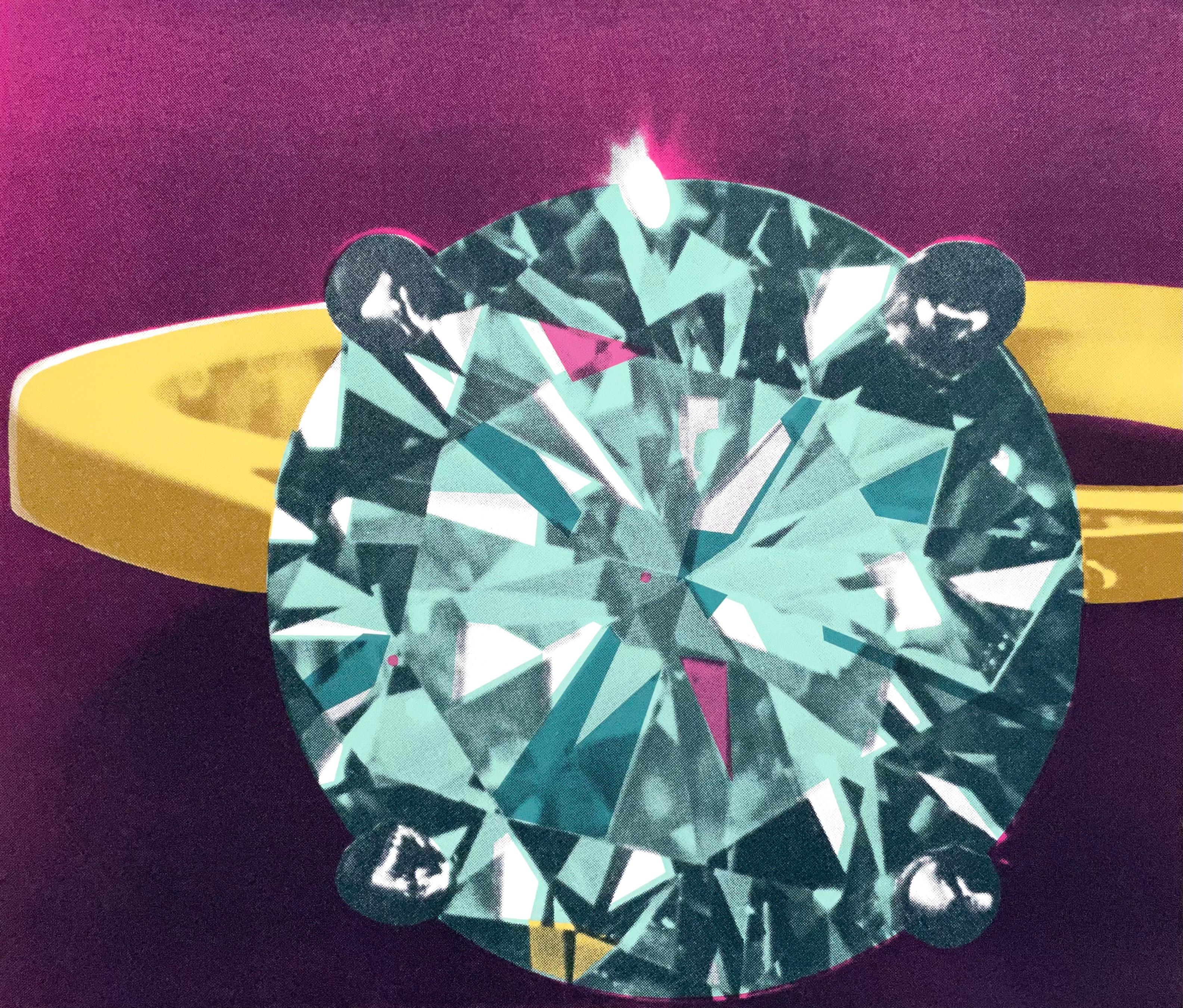Richard Bernstein - Diamond, Pop Art Silkscreen by Richard Bernstein ...