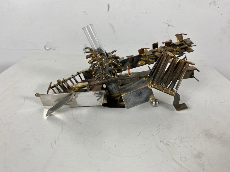 Richard Bitterman Brutalist Bud Vase or Sculpture For Sale at 1stDibs