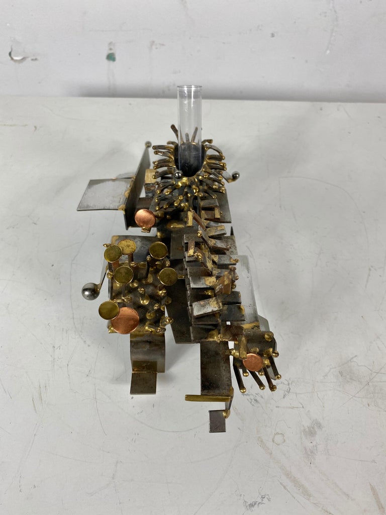 Richard Bitterman Brutalist Bud Vase or Sculpture For Sale at 1stDibs