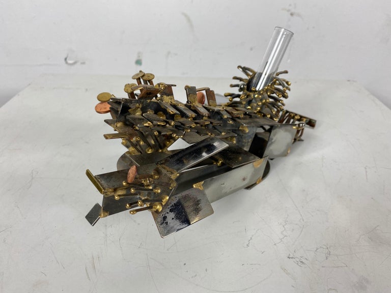 Richard Bitterman Brutalist Bud Vase or Sculpture For Sale at 1stDibs