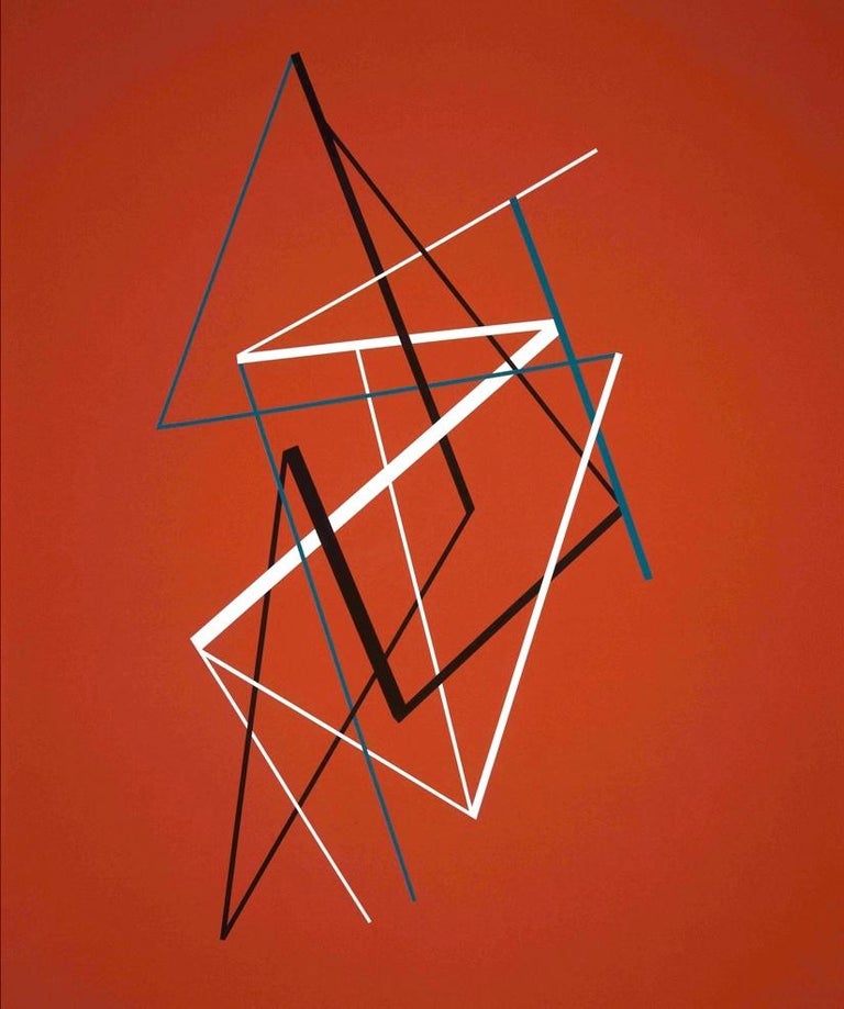 Richard Caldicott - Abstract, brown and gold and line For Sale at 1stDibs