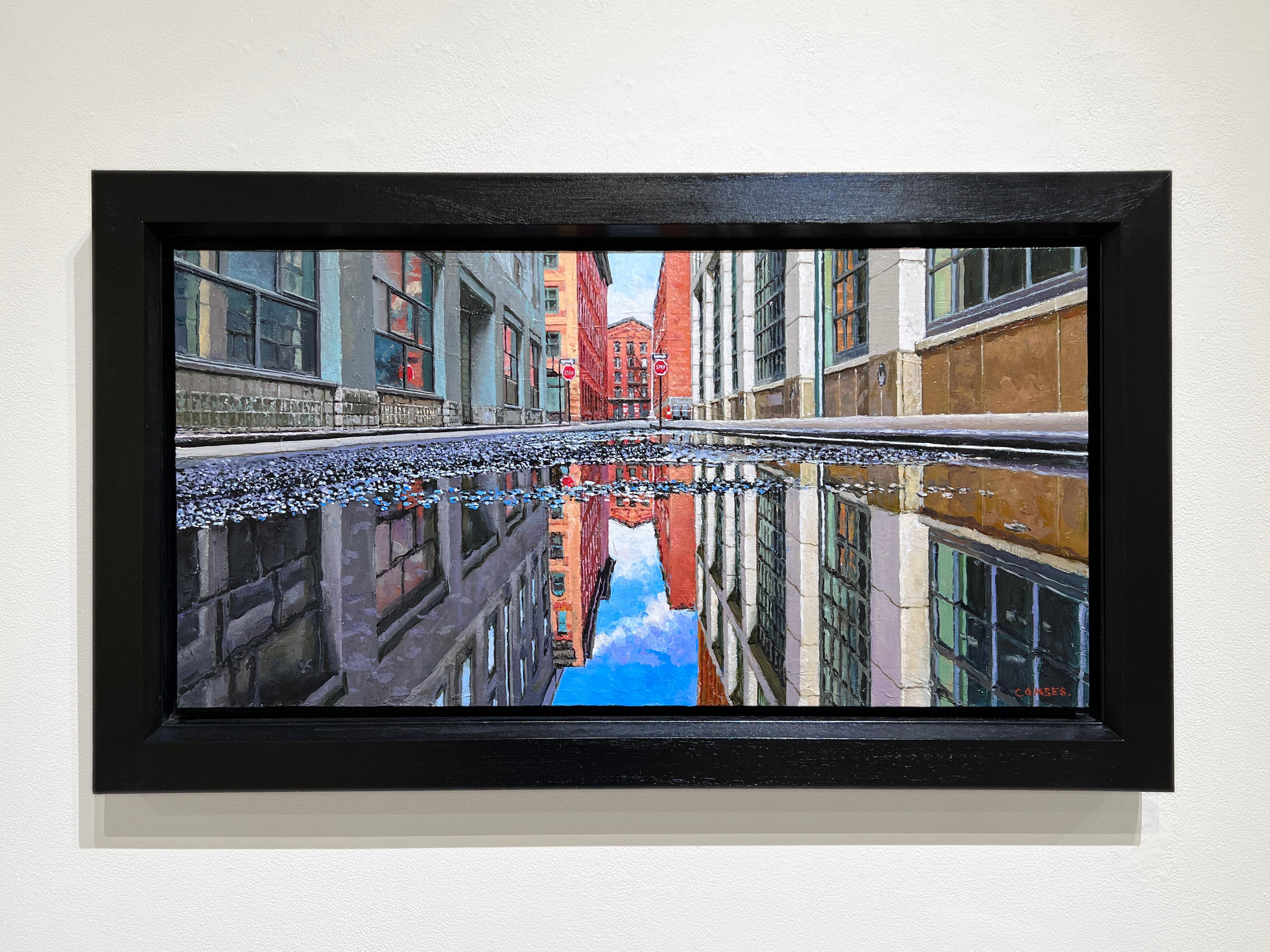 Richard Combes - EARLY MORNING COLLISTER STREET - Contemporary painting ...