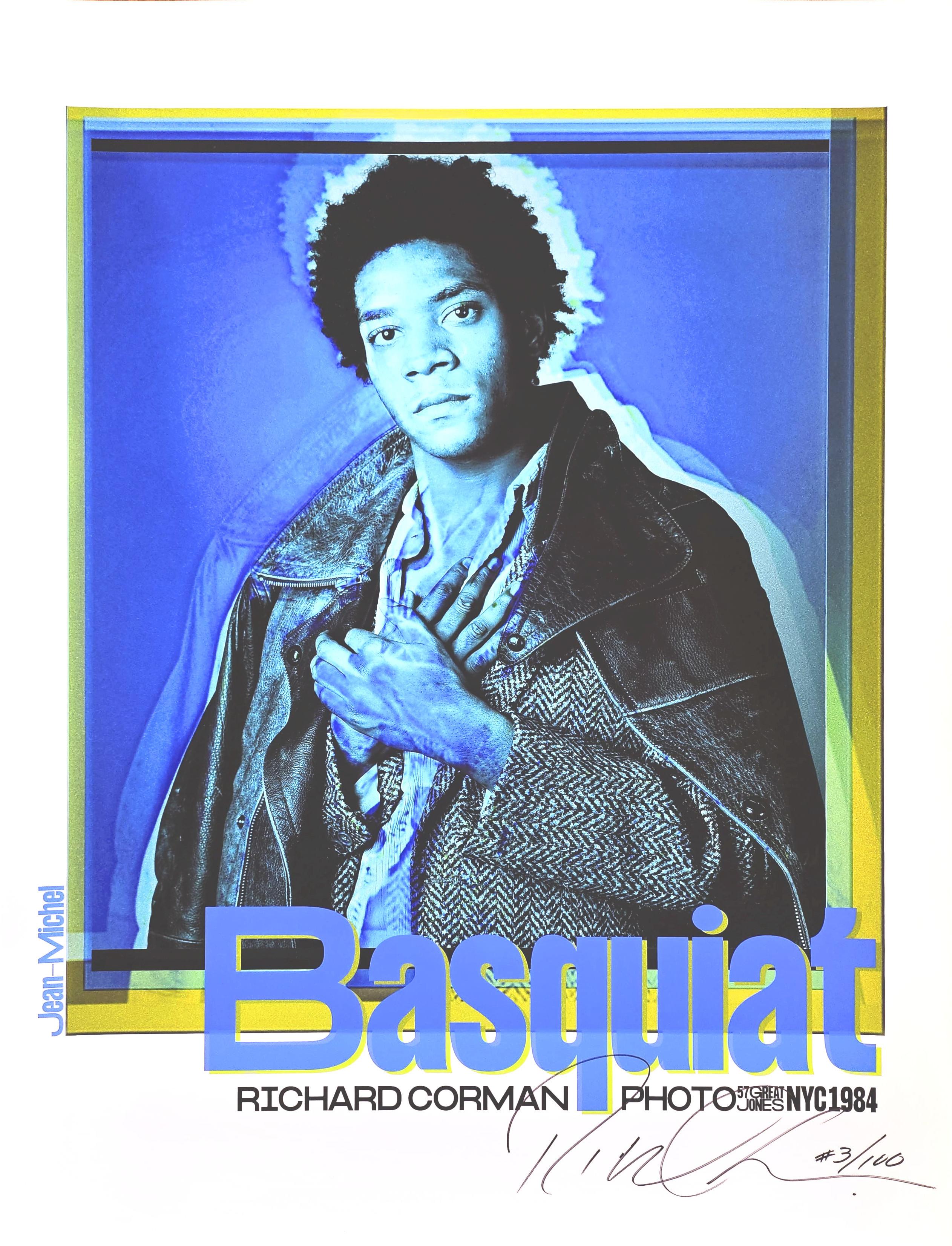 Richard Corman - Jean-Michel Basquiat 1984 (Azul) en venta en 1stDibs