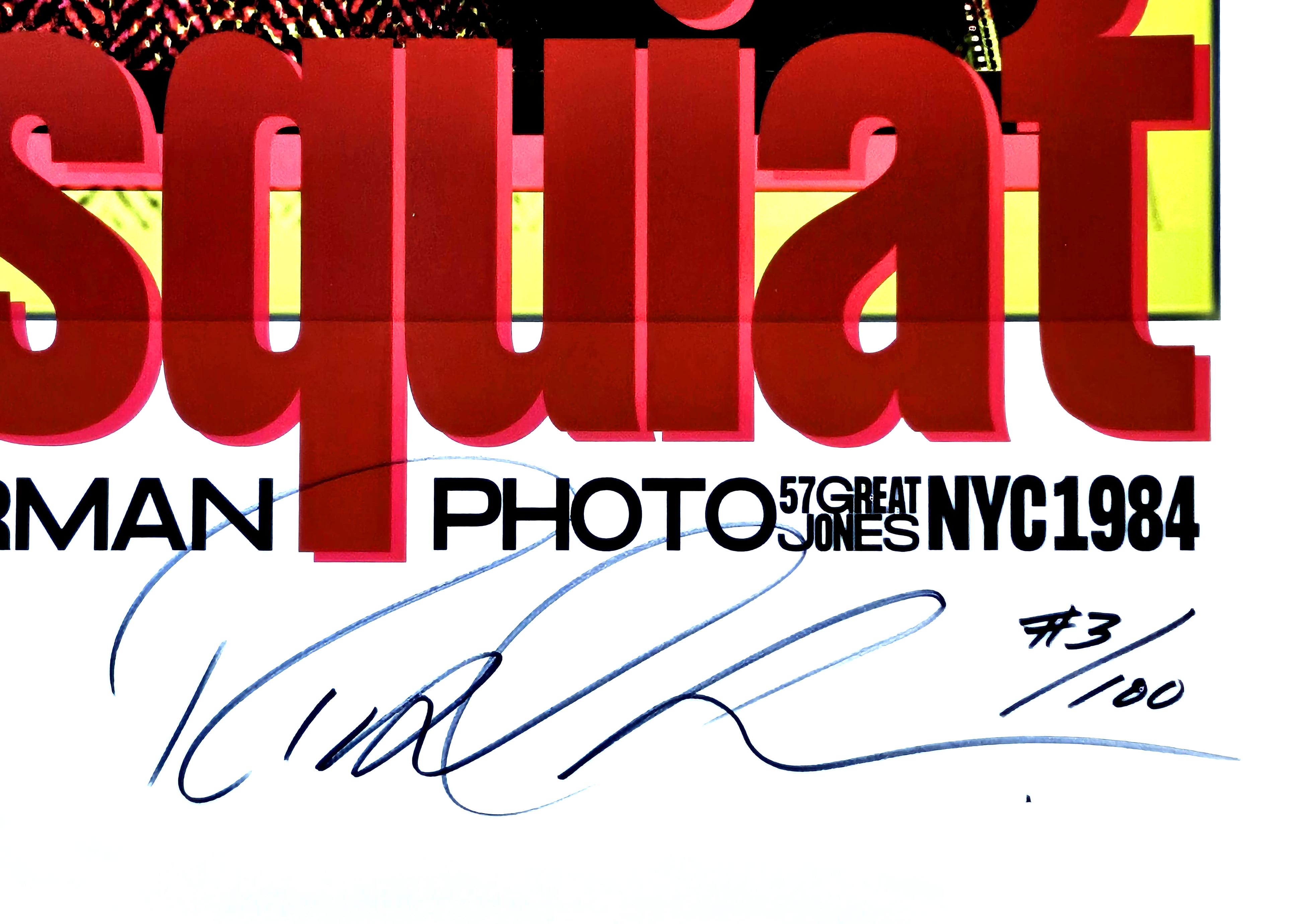 Richard Corman - Cartel de Jean-Michel Basquiat 1984 (Rojo) en venta en ...