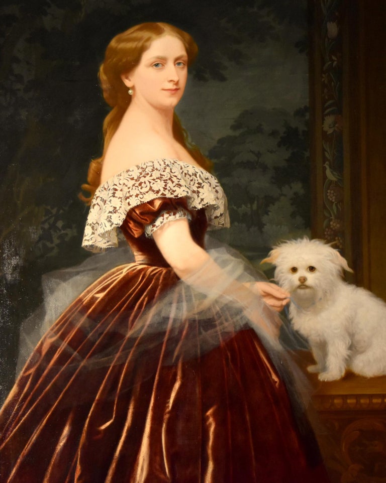 Richard Cosway - Oil Painting Manner of Richard Cosway "Natalie" For ...