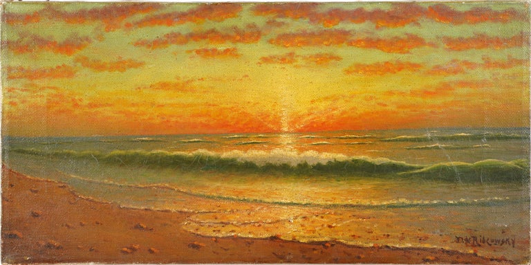 Richard Dey De Ribcowsky - Santa Monica Sunset California Beach Scene ...