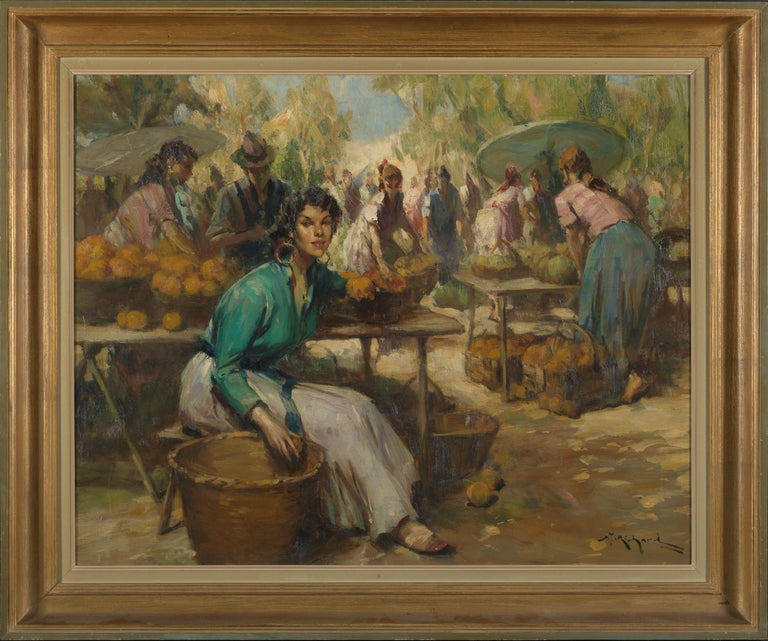 Richard Durando-Togo '1910- ?', Women at the Market, Framed, Signed For ...