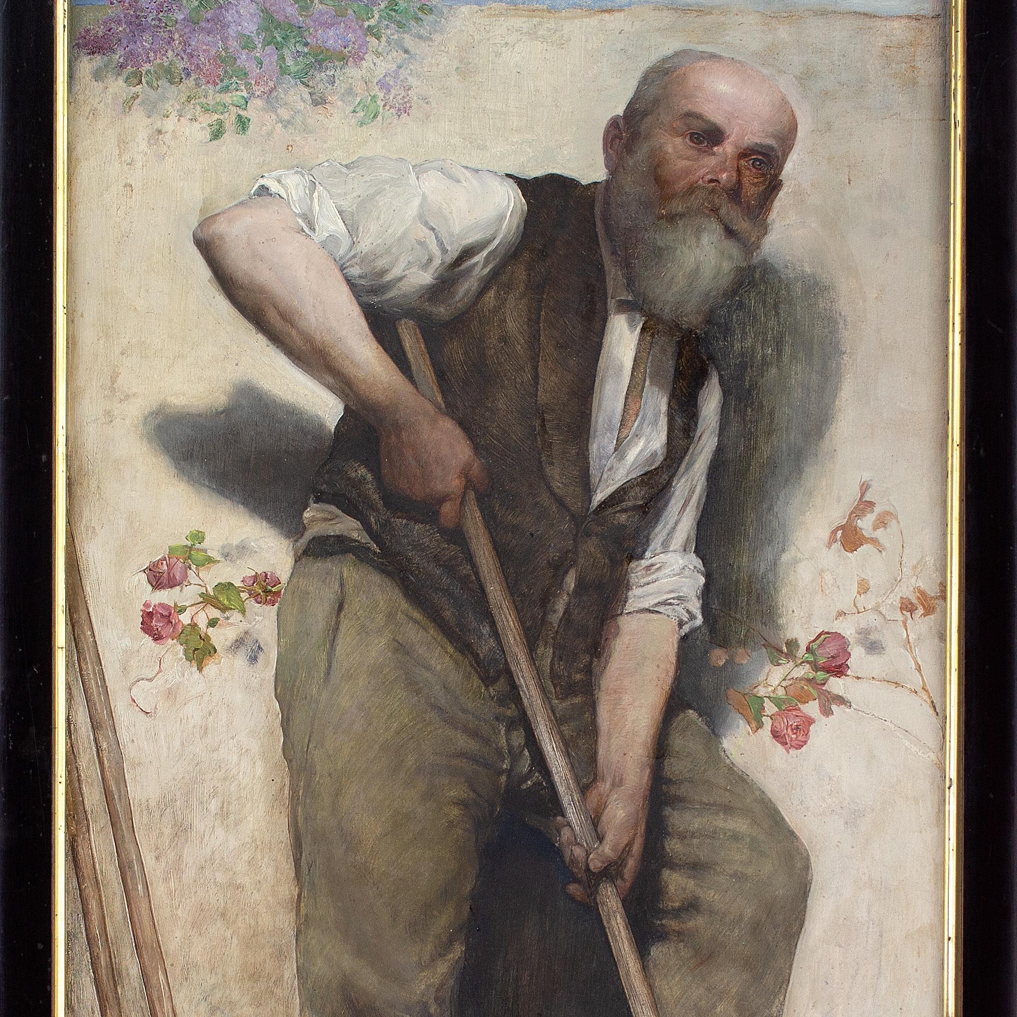 Richard Faulhammer - Richard Faulhammer, The Gardener, Oil Painting For ...