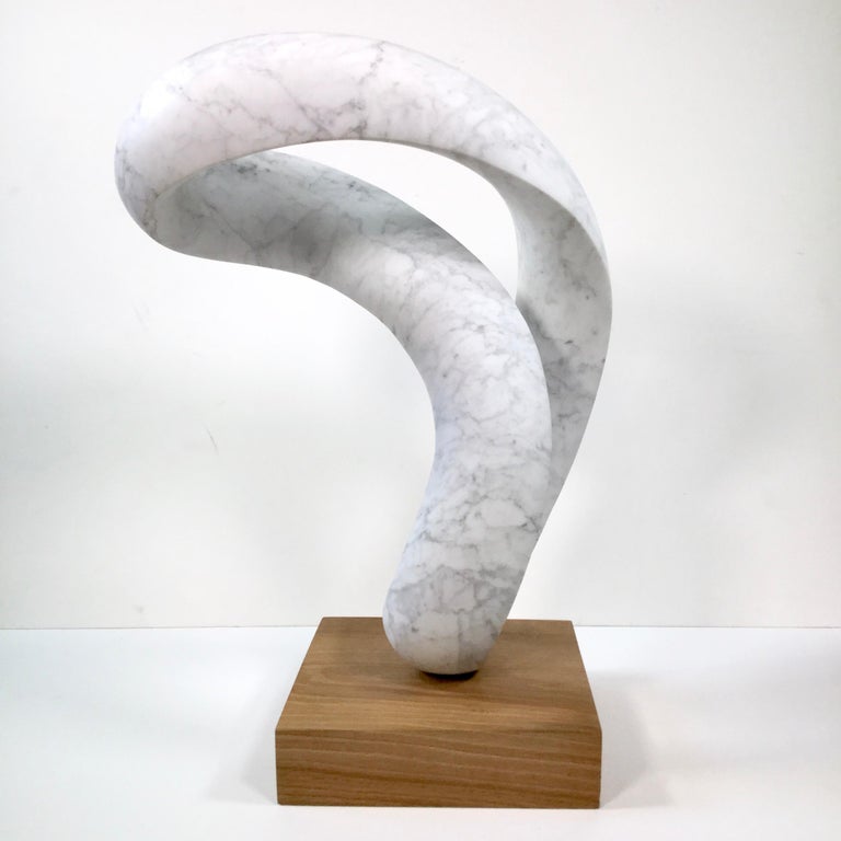 Richard Fox - Moebius III - marble sculpture on slate base ...