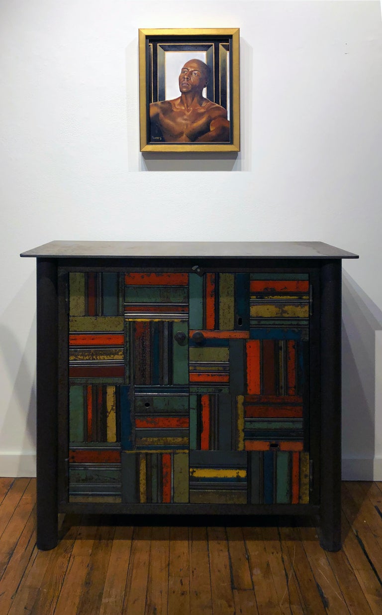 Richard Gibbons - Pondering the Future -Seated Muscular Male Figure ...