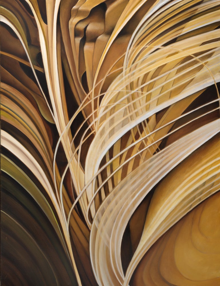 Richard Gibbons - Whirlpool - Original Abstract Oil Painting, Swirling ...