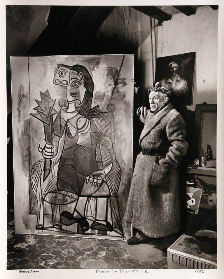 Richard Ham - "Picasso with Painting", Photograph by Richard Ham 1945 ...