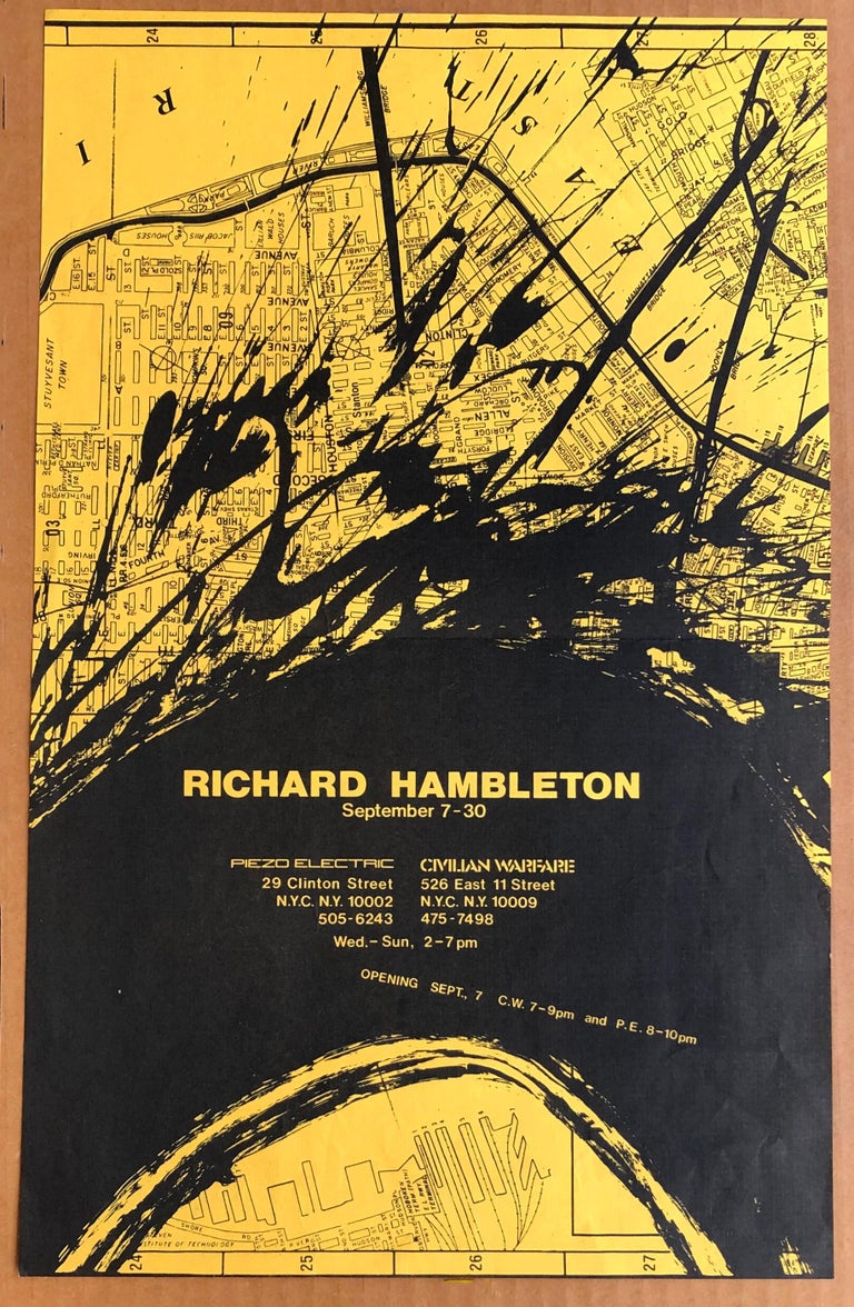 Richard Hambleton - Richard Hambleton poster 1983 (shadowman) For Sale ...