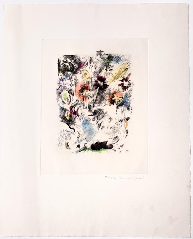 Richard Hamilton - Multicoloured flower-piece Richard Hamilton floral ...
