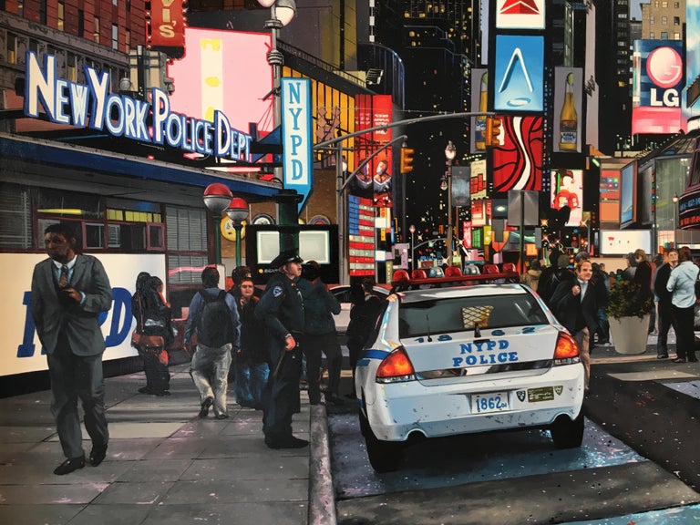 Richard Heisler - "N.Y.P.D." City Landscape (Photorealism, New York ...