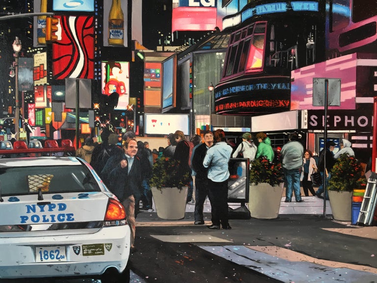 Richard Heisler - "N.Y.P.D." City Landscape (Photorealism, New York ...