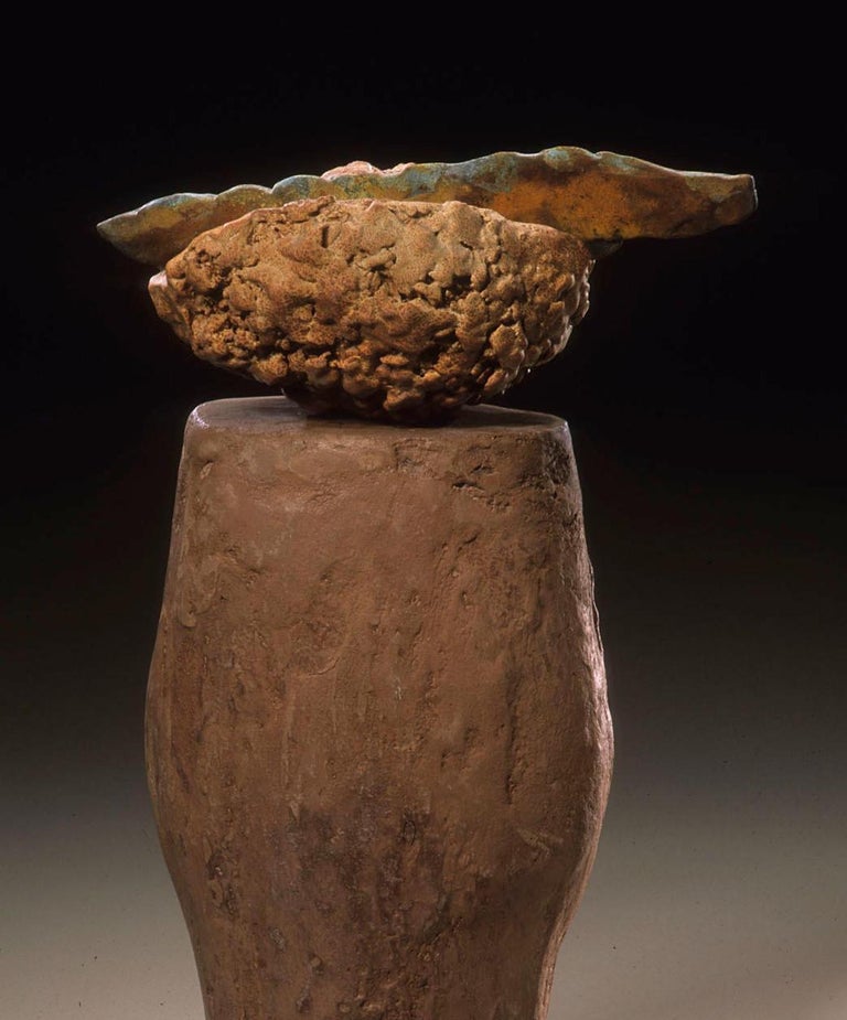 Richard Hirsch Ceramic Altar Bowl with Weapon Sculpture, 2000 For Sale ...