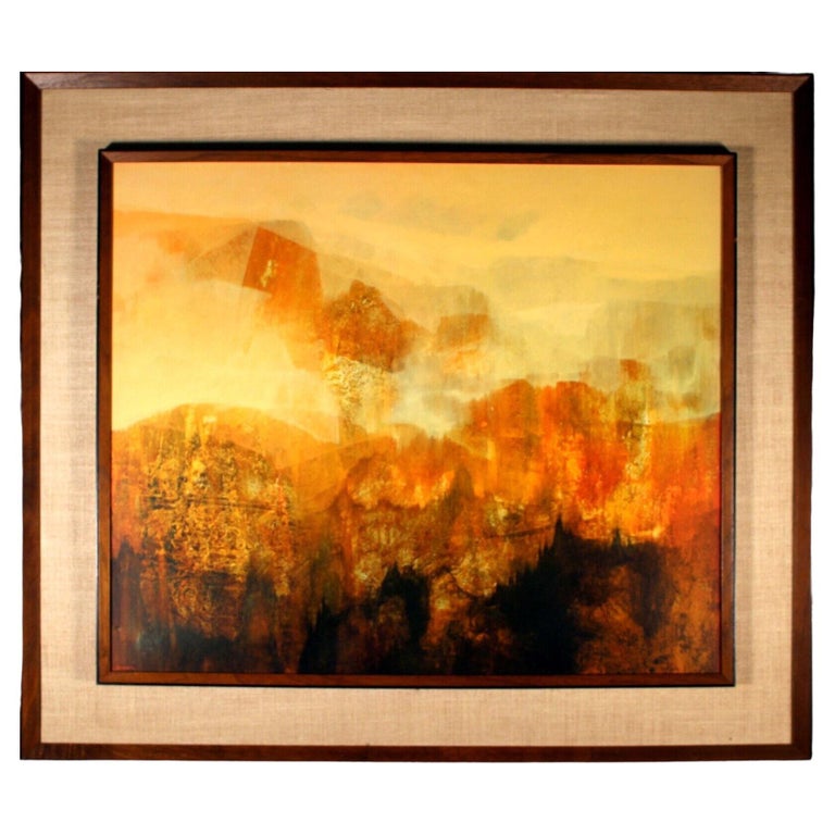 Richard Kozlow Mirador Offset Lithograph on Board Modern Landscape ...