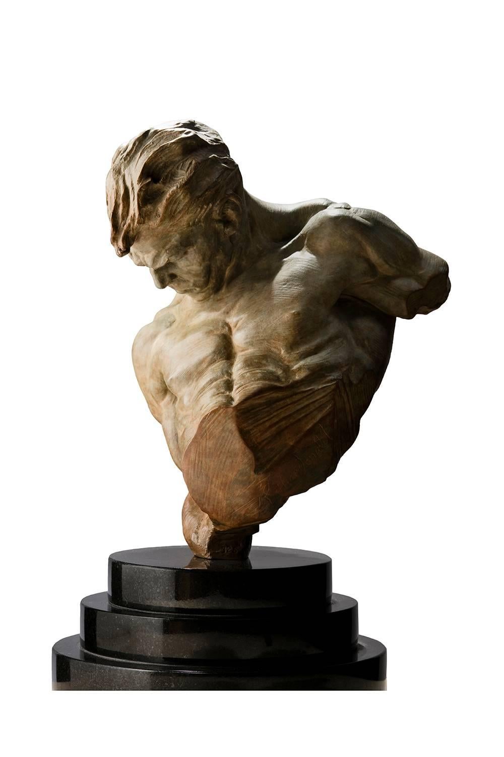 Richard MacDonald - Gymnast Bust, Platinum Bronze Sculpture, Signed ...