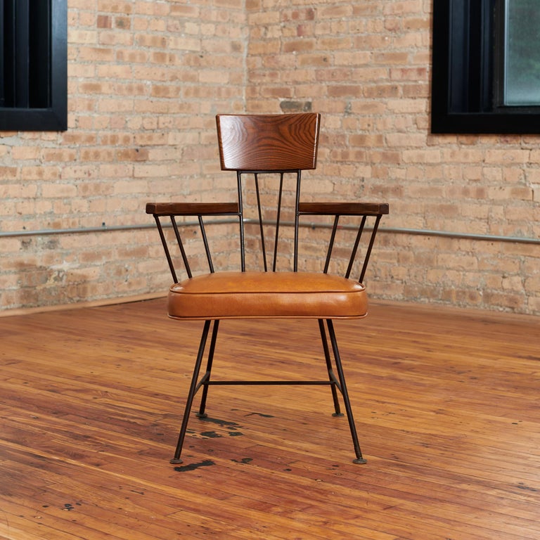 Richard McCarthy for Selrite Captain Dining Chairs With Arms Set of 6 ...