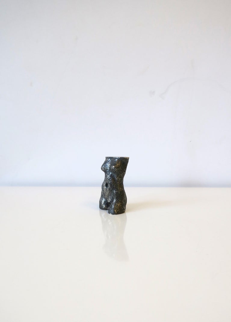 Richard McDermott Miller Sterling Silver Female Torso Sculpture, 1988 ...