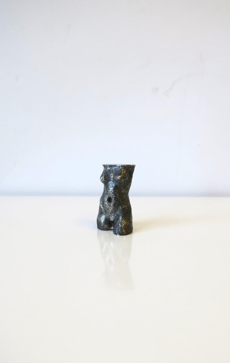 Richard McDermott Miller Sterling Silver Female Torso Sculpture, 1988 ...