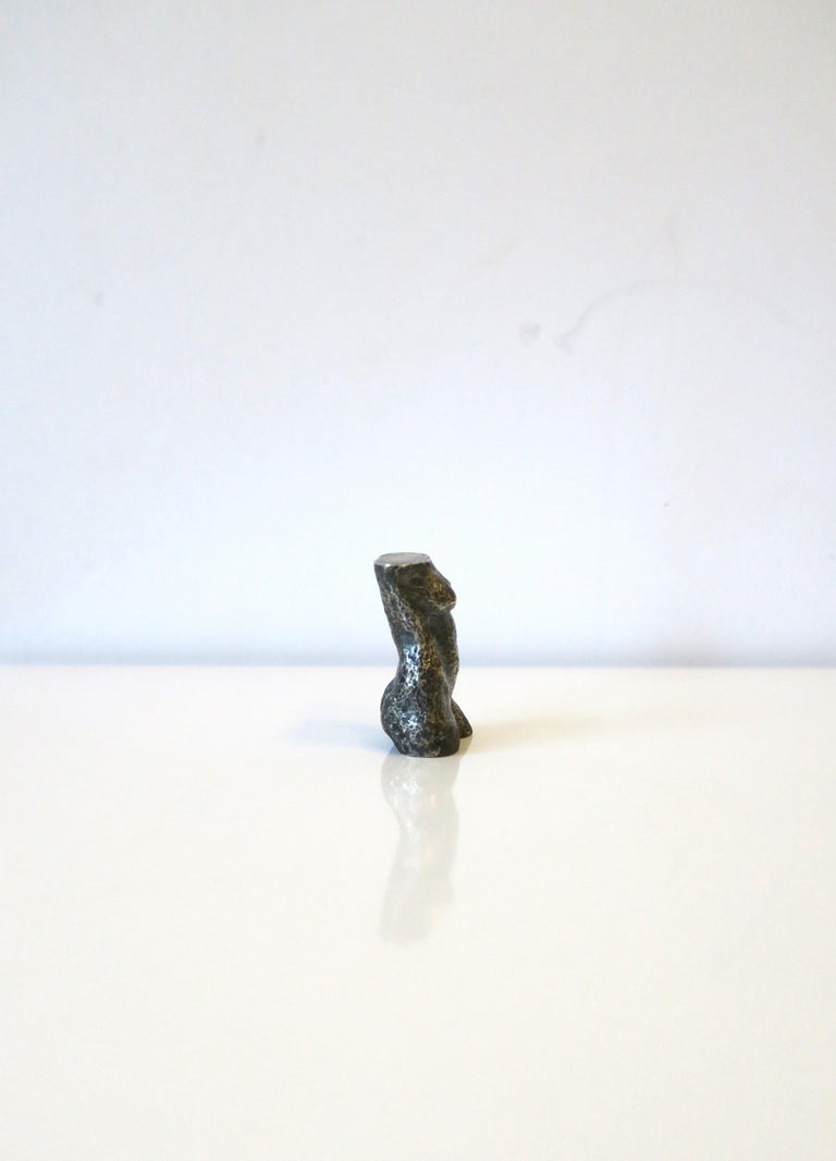 Richard McDermott Miller Sterling Silver Female Torso Sculpture, 1988 ...